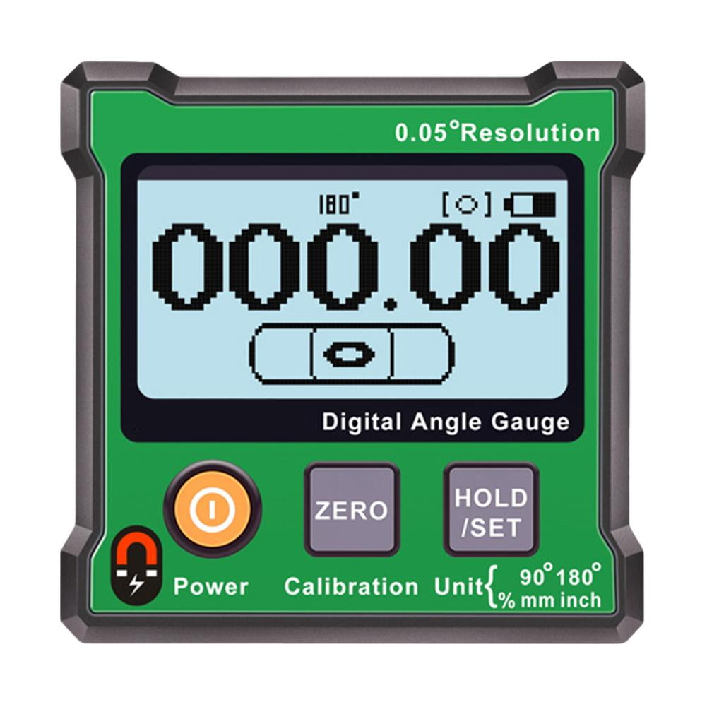 LCD Magnetic Digital Inclinometer Level Box Gauge Angle Meter Finder ...
