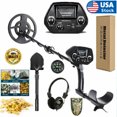 LCD Metal Detector Waterproof Gold Digger Deep Sensitive Hunter Coil ...