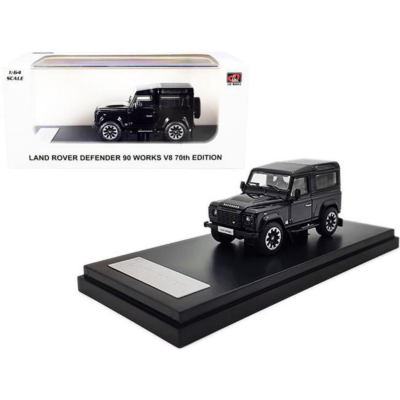 LCD Models 1-64 Scale Land Rover Defender 90 Works V8 Black Metallic ...