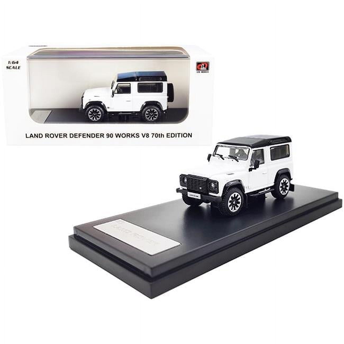 LCD Models 1-64 Scale Land Rover Defender 90 Works V8 White with Black ...
