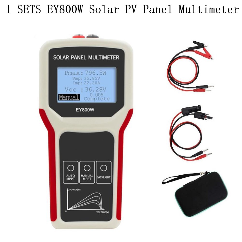 LCD Photovoltaic Panel Power Supplys Solar Panel Multimeter MPPT Tester ...