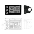 LCD S866 Display E-bike Controller Black 1000W 24/36/48V 30A Bicycle ...