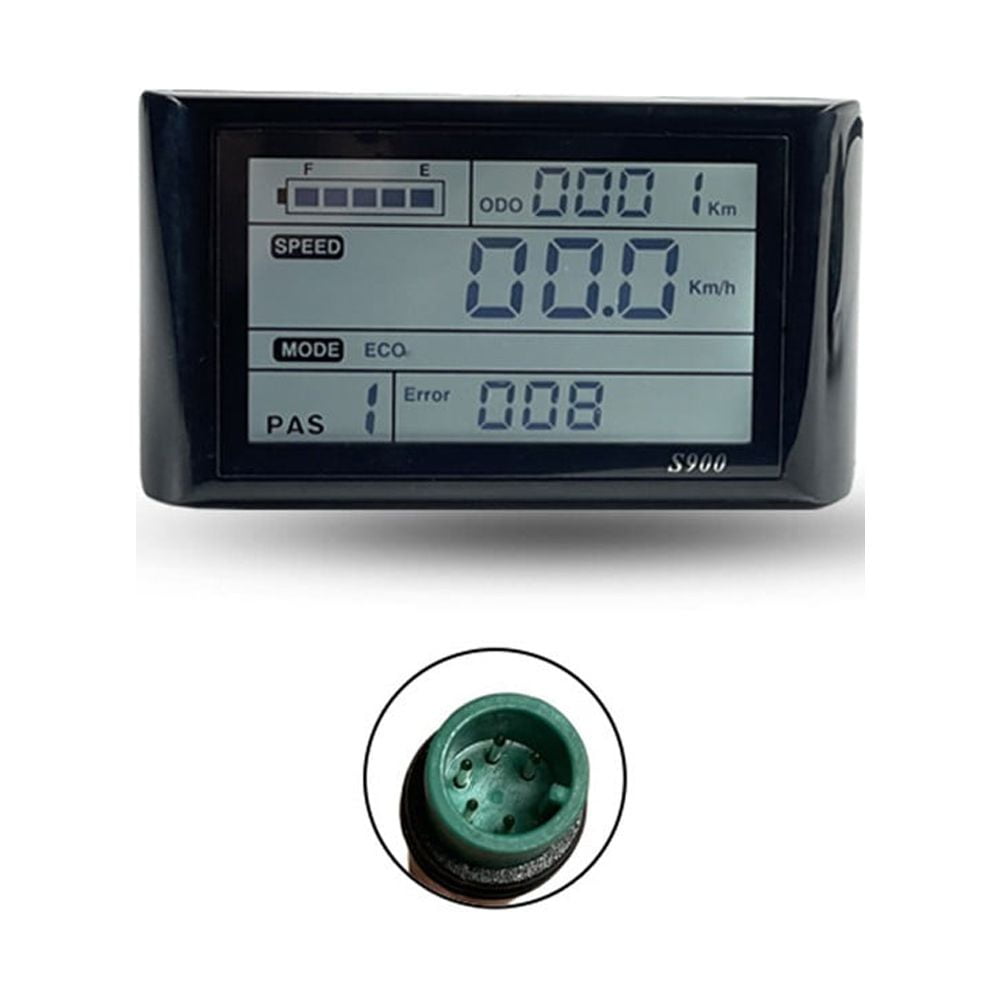 LCD-S900 Display Screen Accessories Black 36V/48V 5 Pin For Electric ...