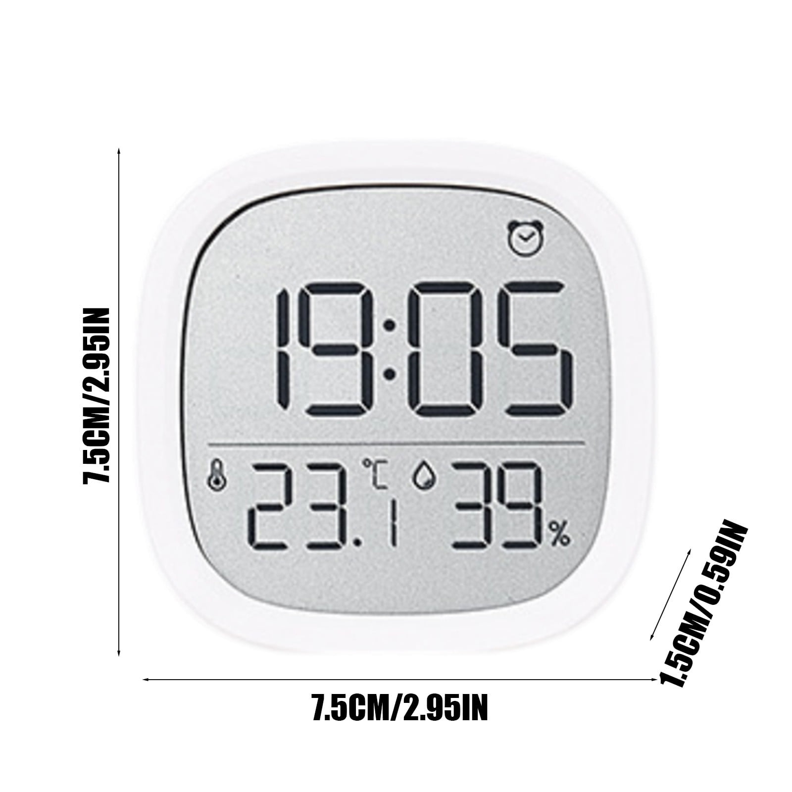 LCD Screen Clock,Multifunctional Temperature Electronic Clock,Humidity ...