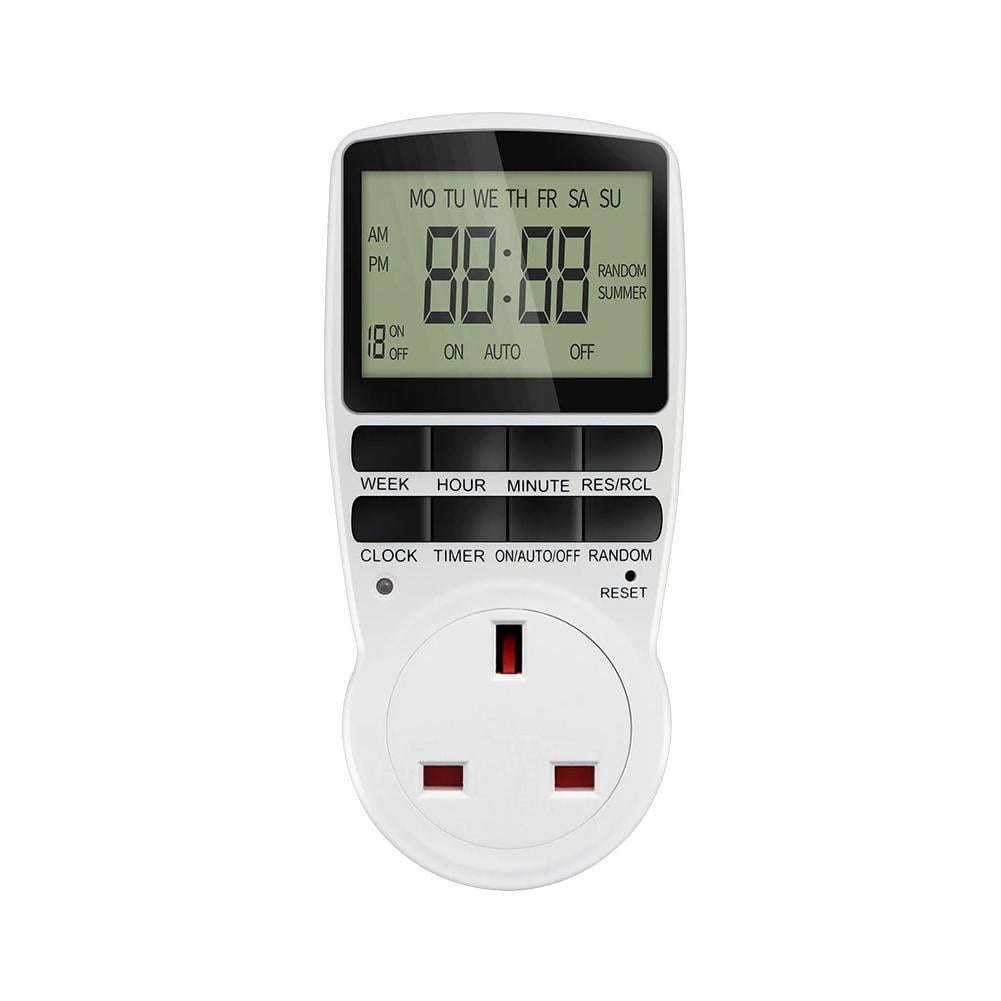 LCD Screen Digital Timer Programmable Timing Socket Plug Turn Off ...
