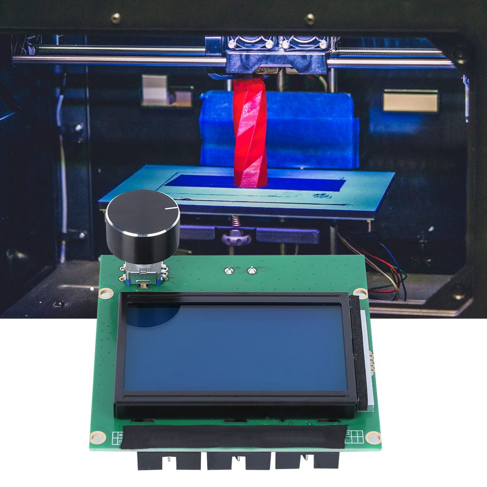 LCD Screen Display Controller with Cable Knob 3D Printer AccessoryQC ...