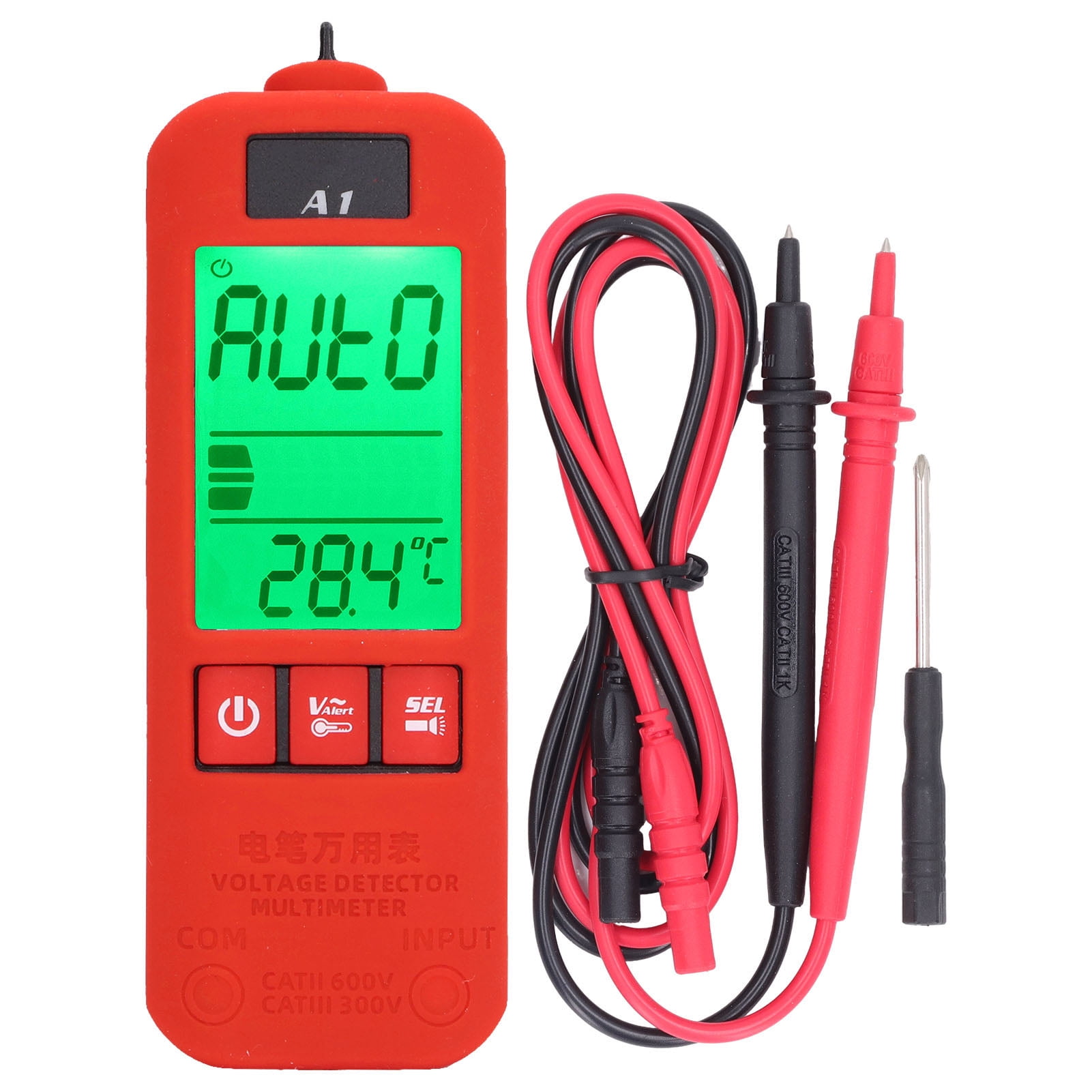 LCD Screen Live/Neutral Line Finder & Voltage Detector for Safe ...