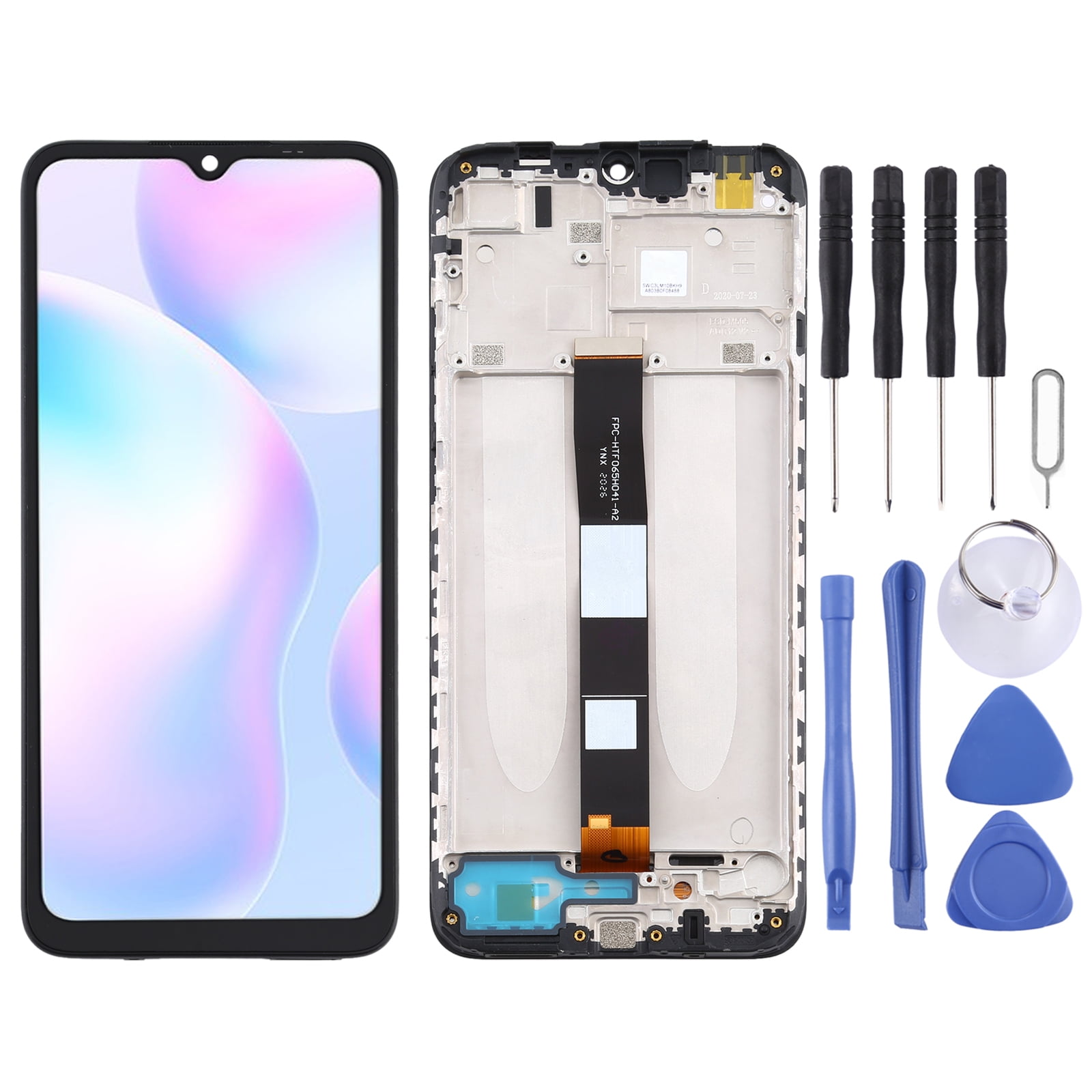 LCD Screen and Digitizer Full Assembly With Frame for Xiaomi Redmi 9A ...