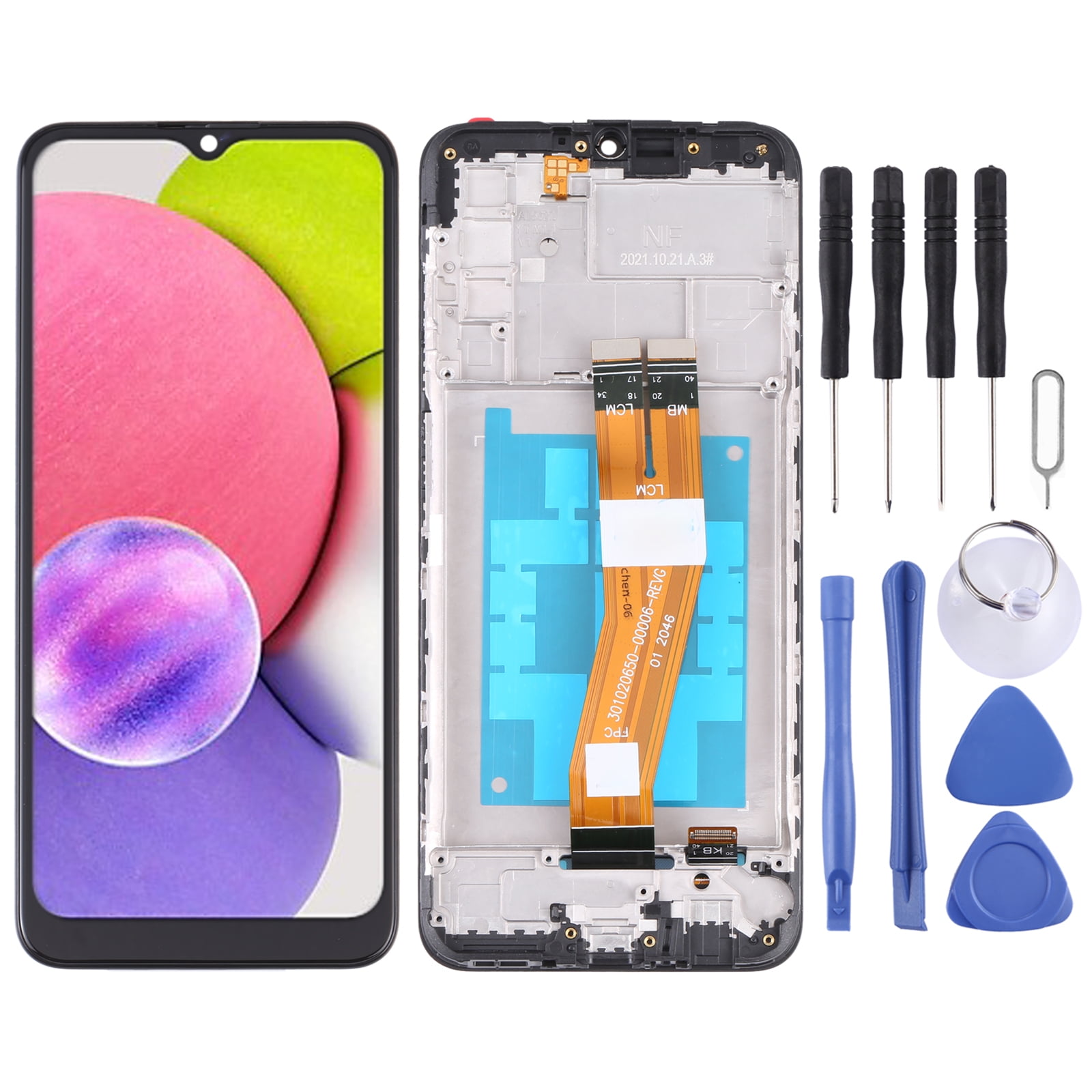 LCD Screen and Digitizer Full Assembly with Frame For Samsung Galaxy ...