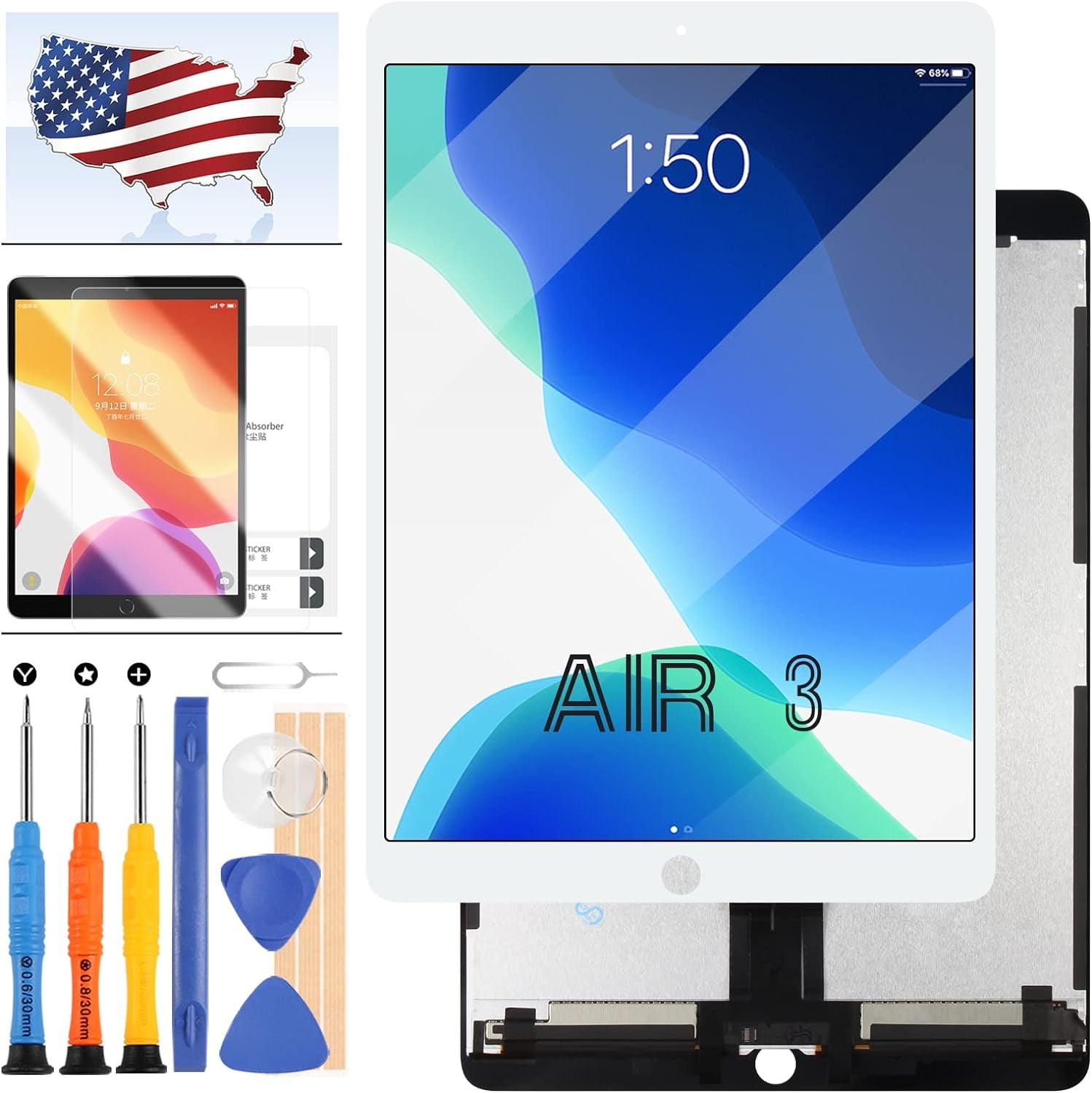 LCD Screen for iPad Air 3 Screen Replacement for iPAD Air 3rd Gen 2019 ...