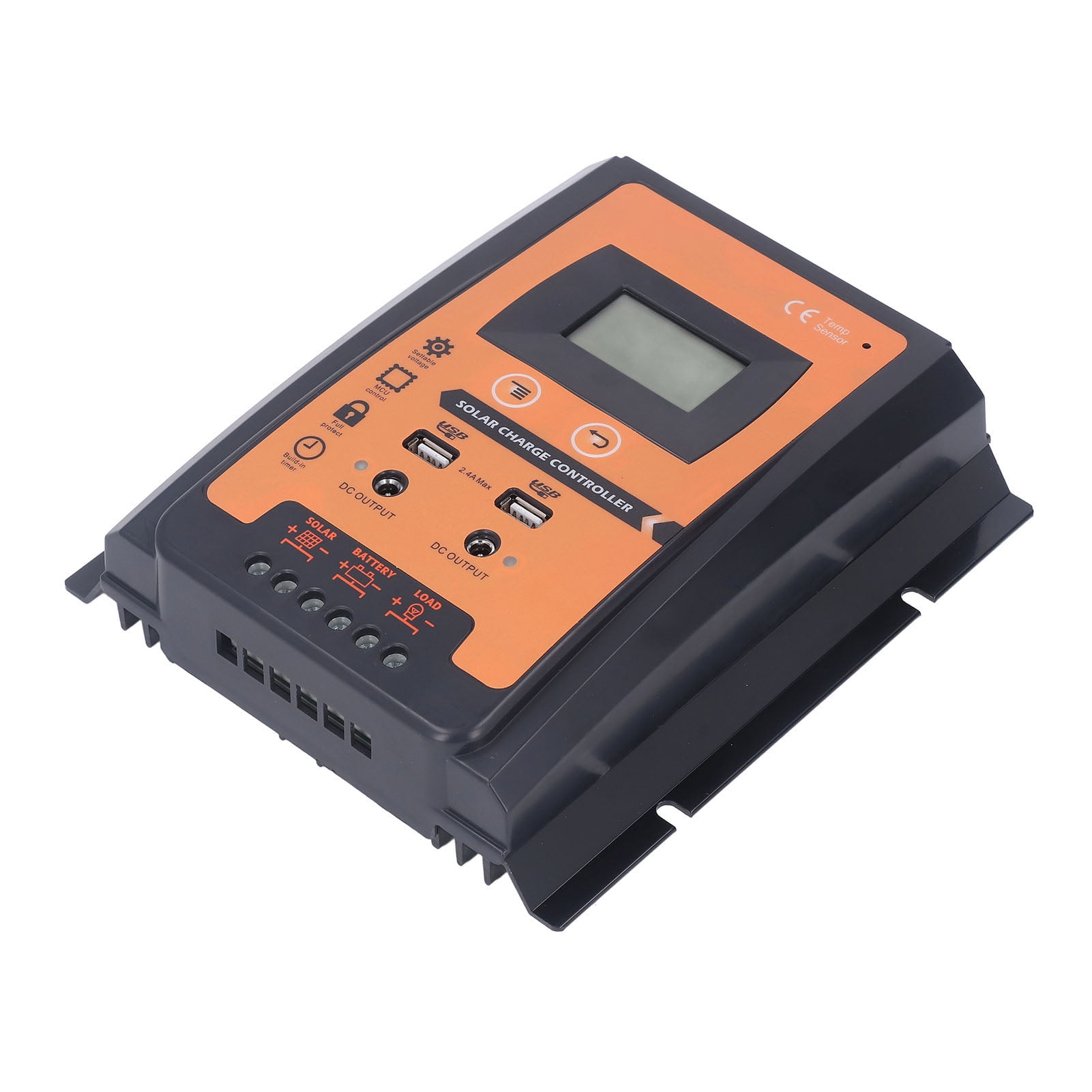 LCD Solar Charge Discharge Controller Solar Panel Regulator Dual USB ...