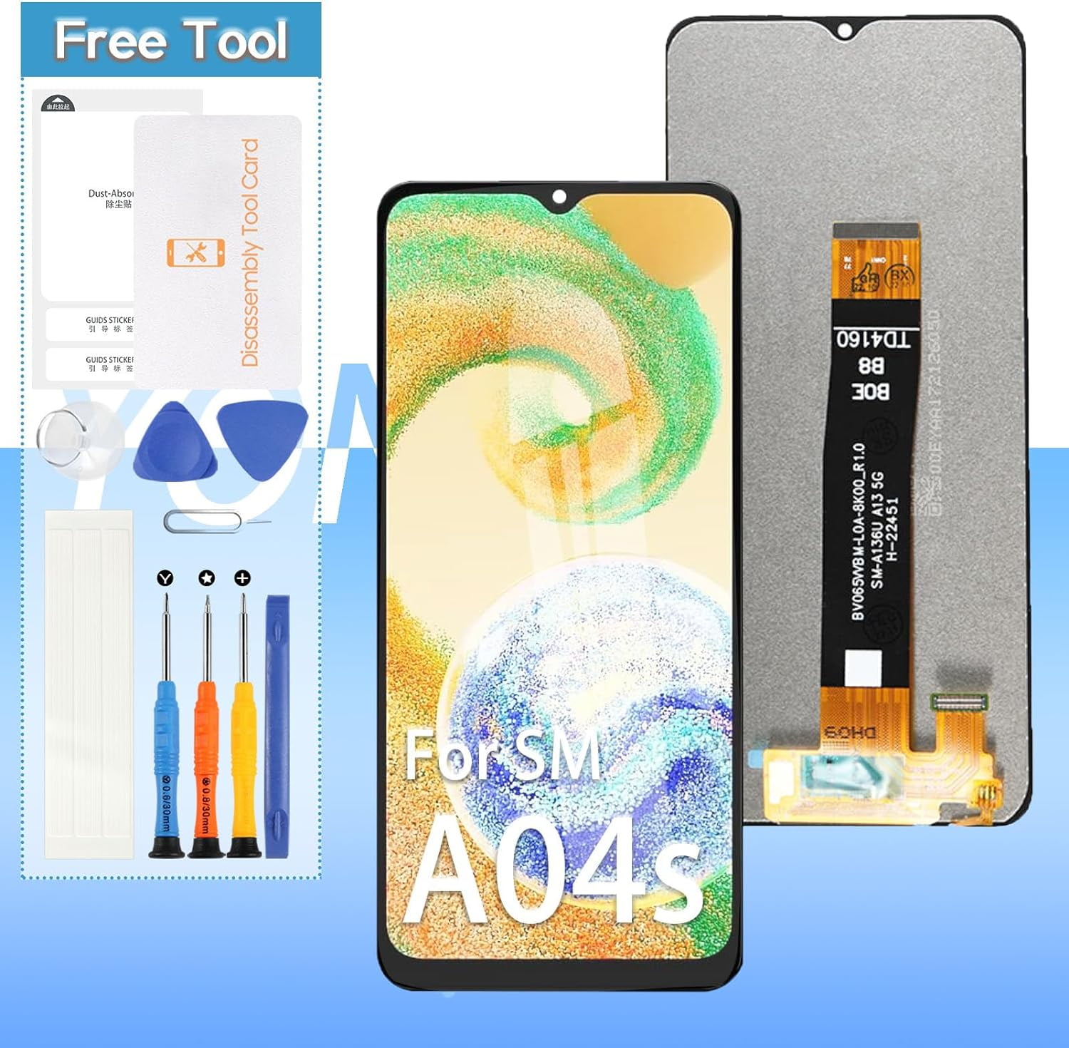 LCD Touch Screen Assembly Replacement for Samsung Galaxy A04S A047F ...