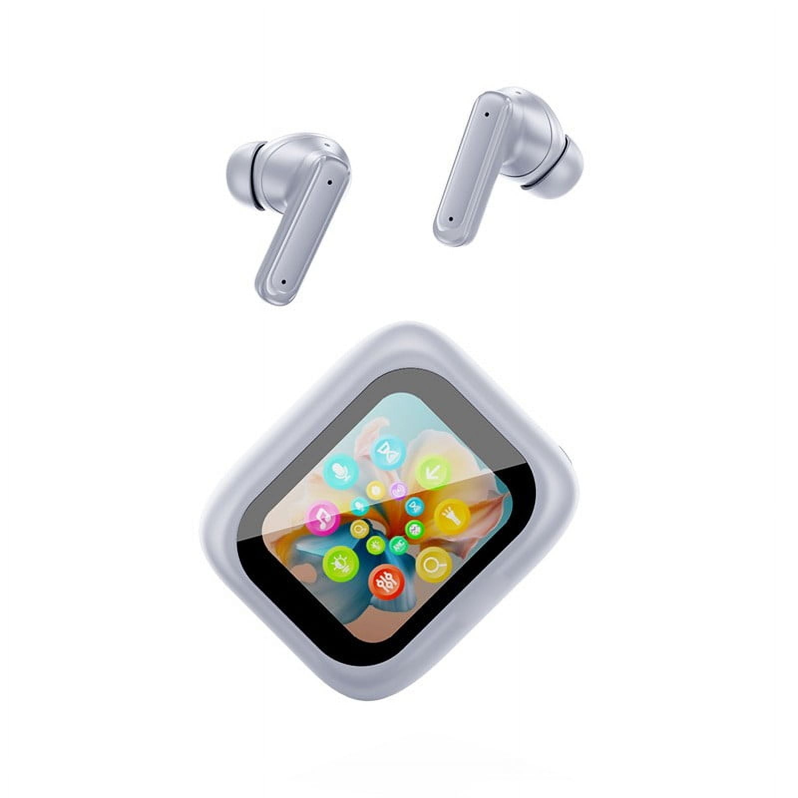 LCD Touch Screen Wireless Earphones 5.3 Bluetooth Hifi In Ear Active ...