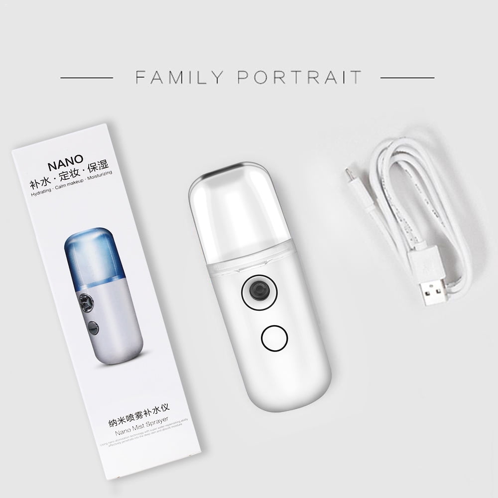 LCD Ultrasonic Skin Scrubber and USB Face Steamer Humidifier Deep Face ...