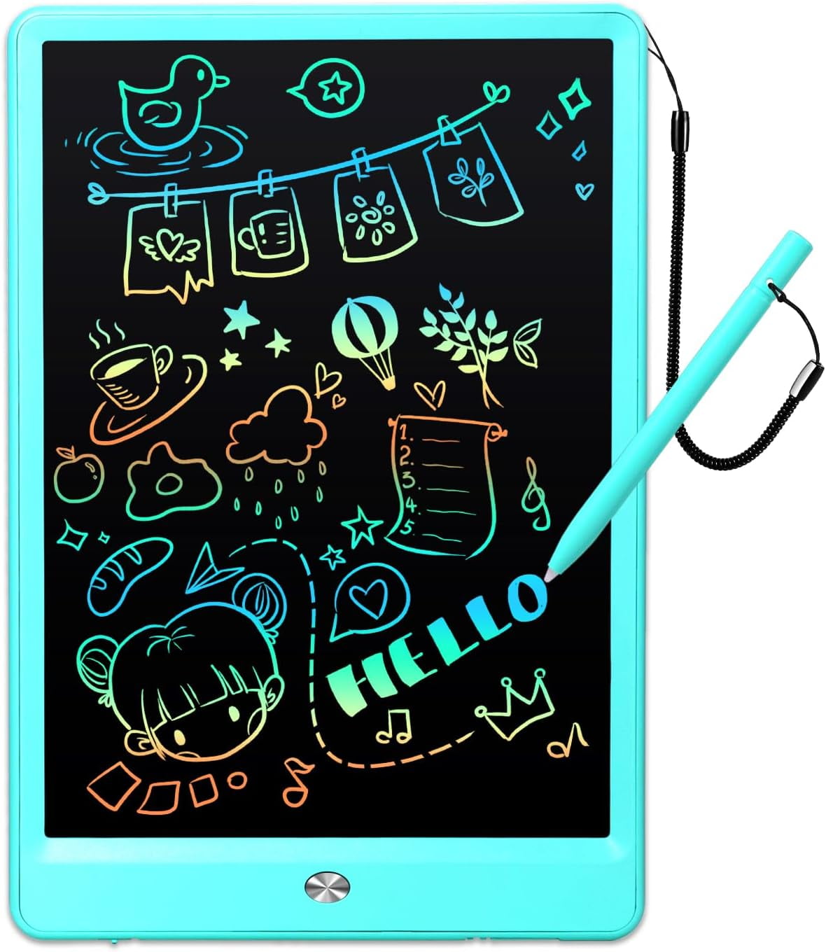 LCD Writing Tablet, 10 Inch Drawing Board, Colorful Electronic Drawing ...