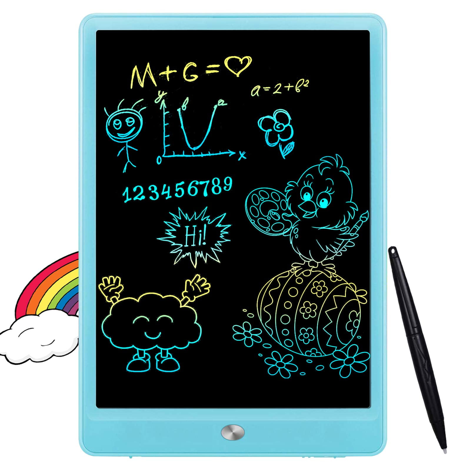 LCD Writing Tablet Drawing Board, 10 Inch Colorful Doodle Board Drawing ...