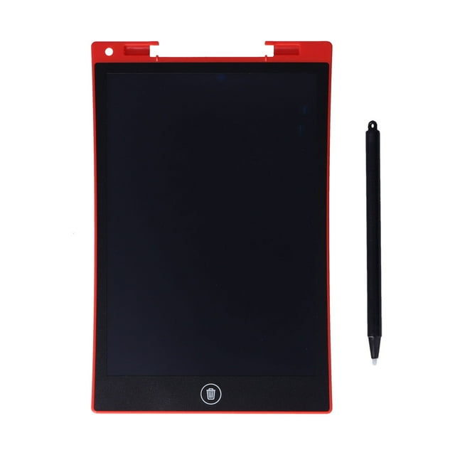 LCD Writing Tablet 10in Full Screen Replaceable Button Battery Red ...