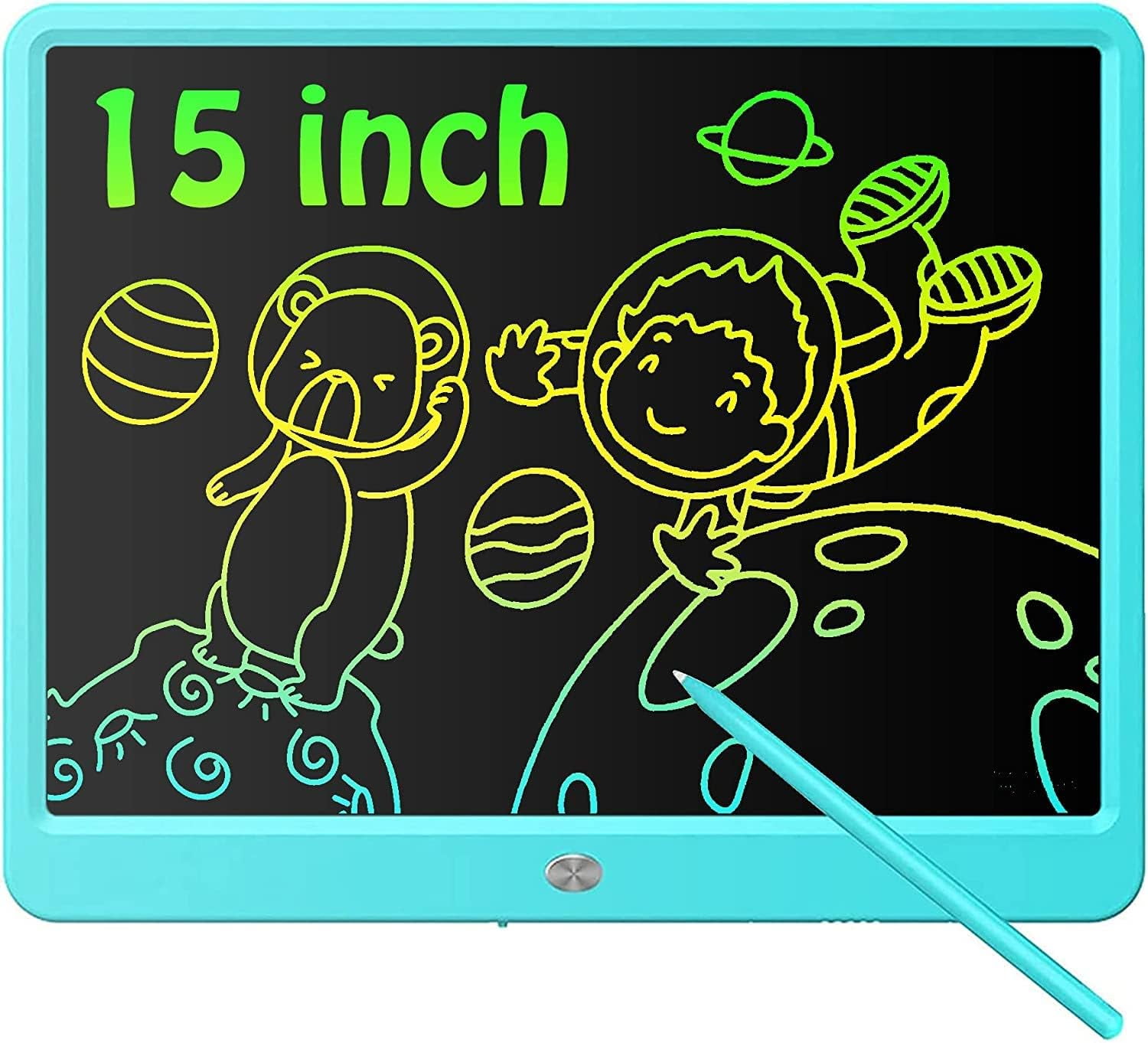 LCD Writing Tablet, 15 Inch Colorful Kids Doodle Board Drawing Tablets ...