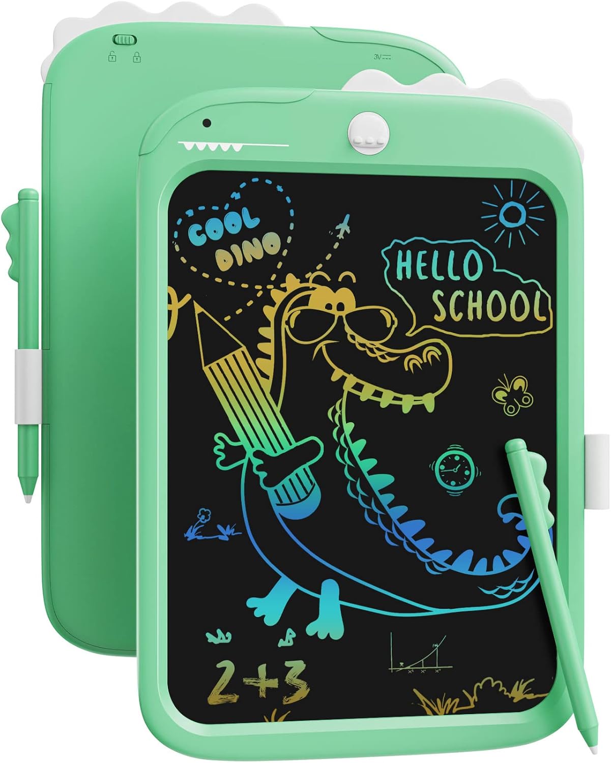 LCD Writing Tablet Dinosaur Toy for Kids,10 inch Doodle Board Drawing Pad Tablet with Lock ...