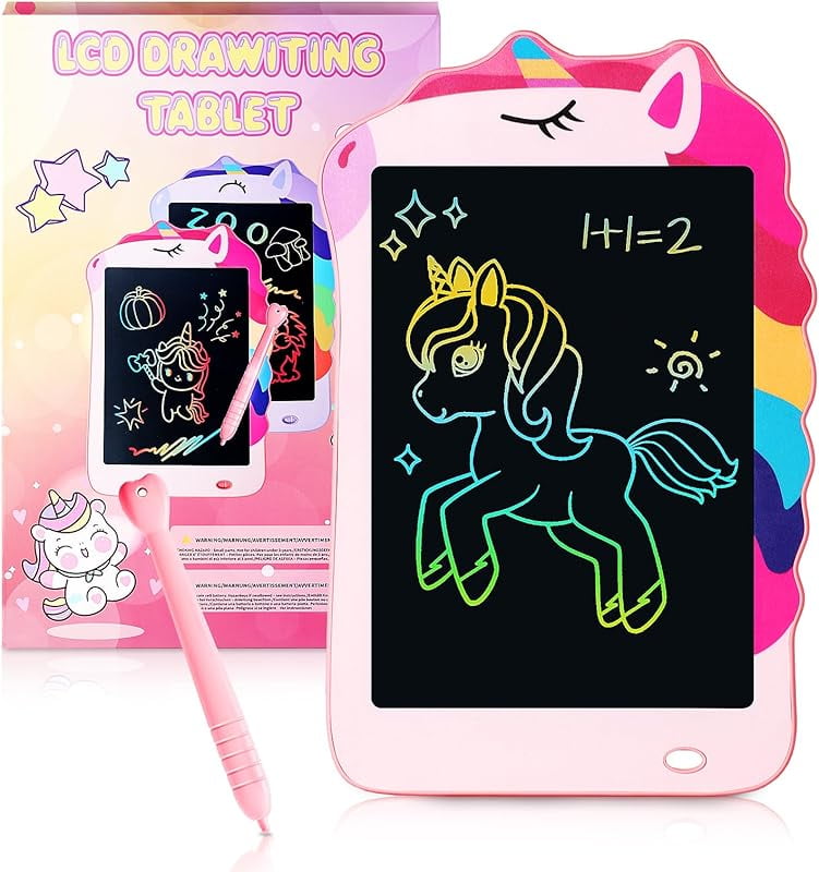 LCD Writing Tablet Dinosaur Toys for Boys Kids, Colorful Toddler Blue ...