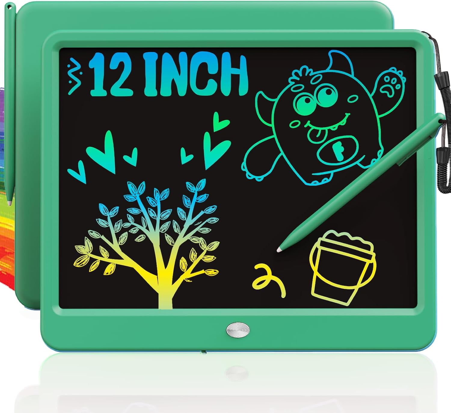 LCD Writing Tablet Doodle Board, 10inch Colorful Drawing Tablet Writing ...