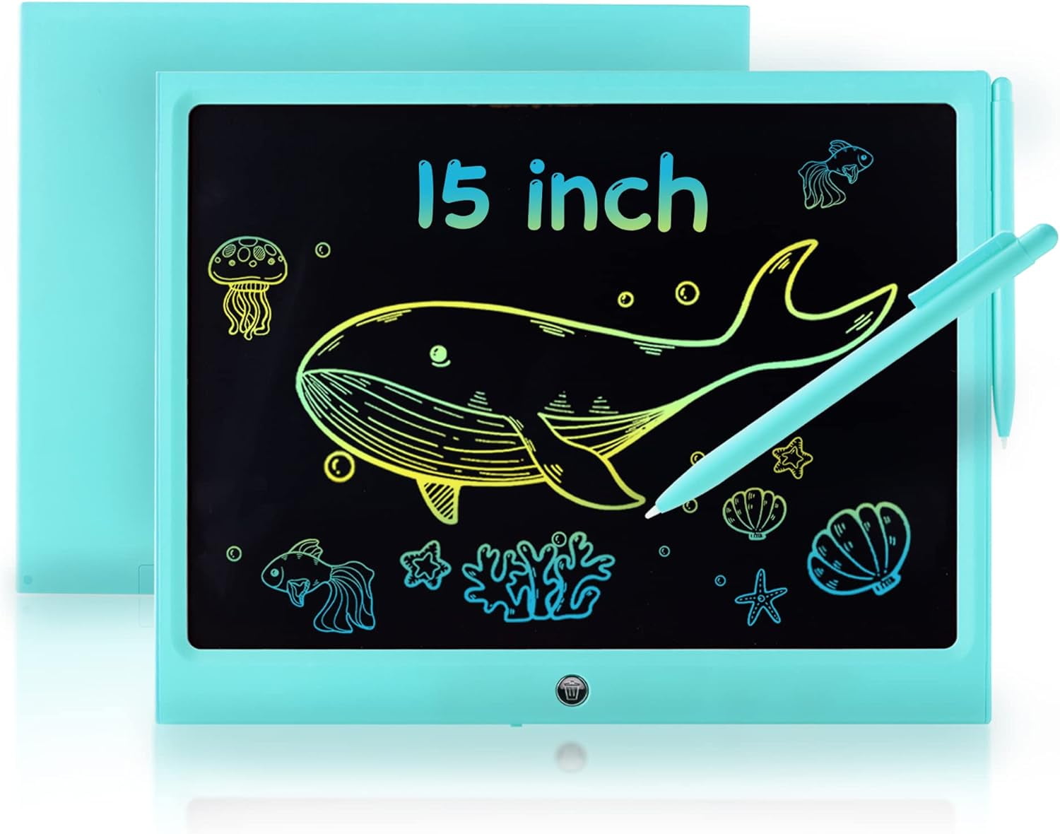 LCD Writing Tablet Doodle Board, 15 inch Colorful Drawing Tablet ...