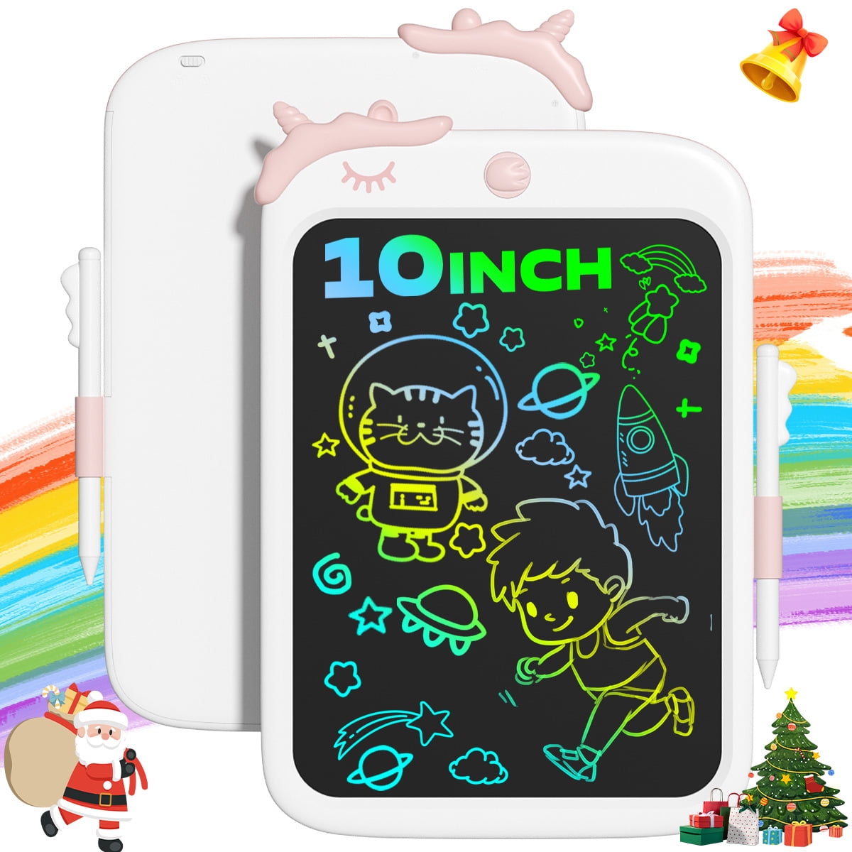 LCD Writing Tablet Doodle Board, Colorful Drawing Pad for Kids, Mess ...
