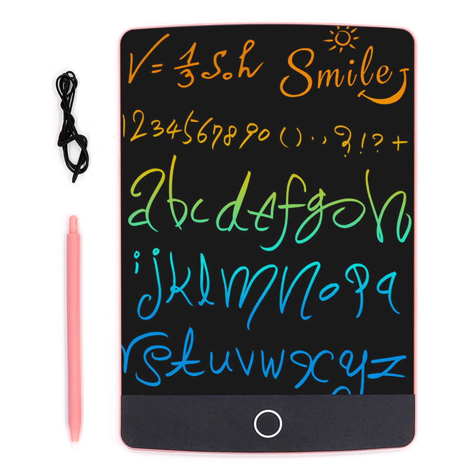 LCD Writing Tablet Erasable Educational Pink Reusable Electronic ...