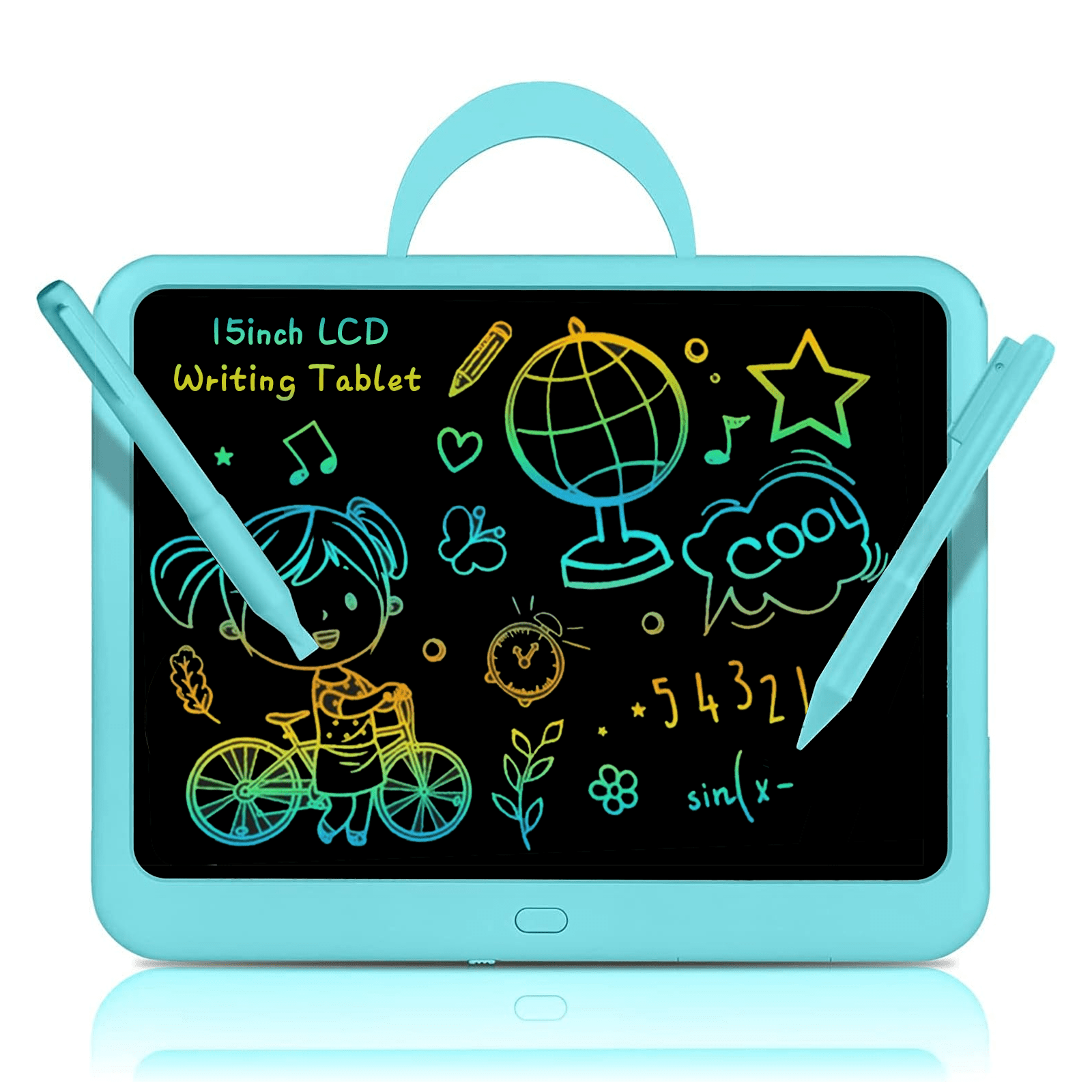 LCD Writing Tablet For kids,15 inch Large Colorful Screen Writing Pad ...