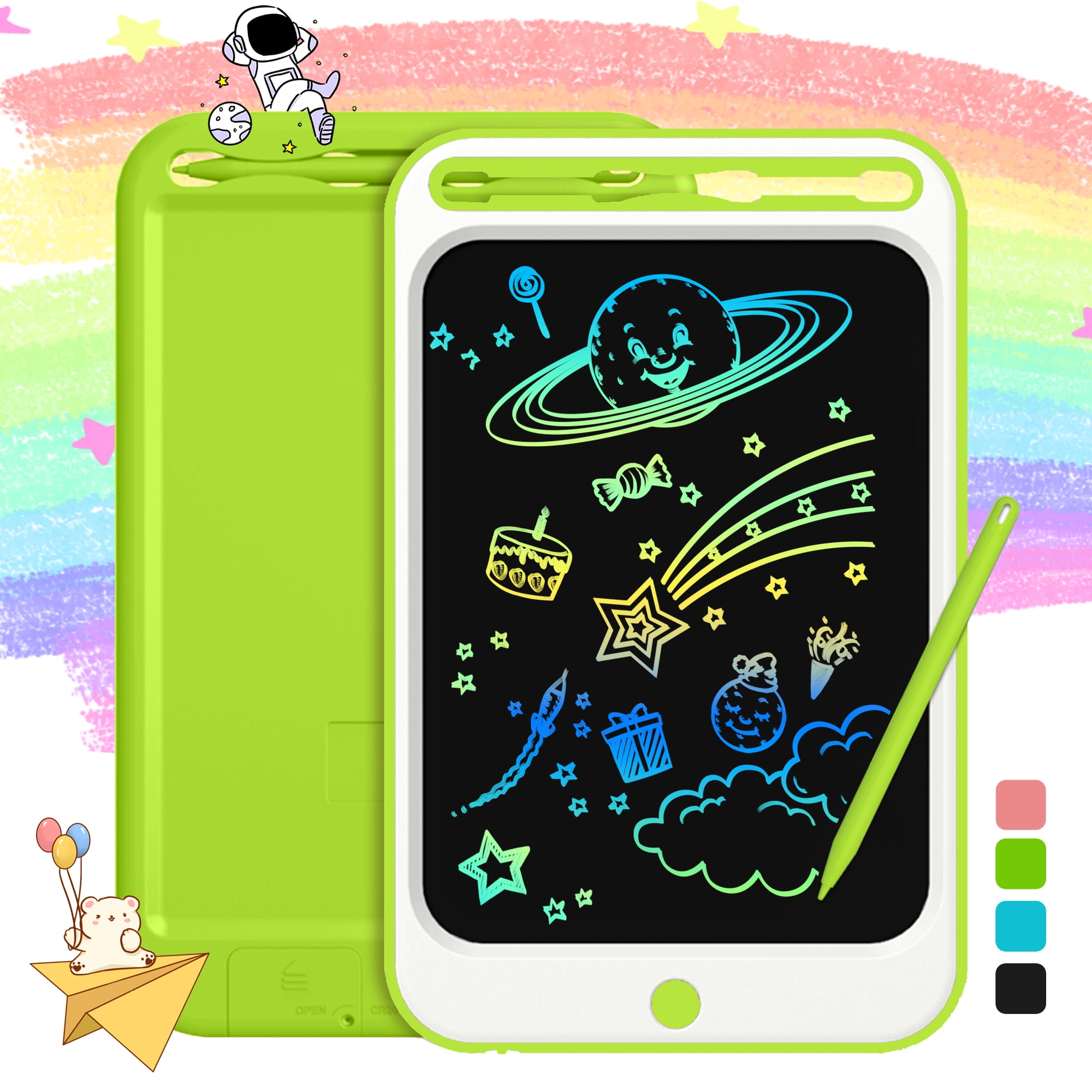 GKcity 10-Inch LCD Writing Tablet, Electronic Drawing Board, Erasable ...