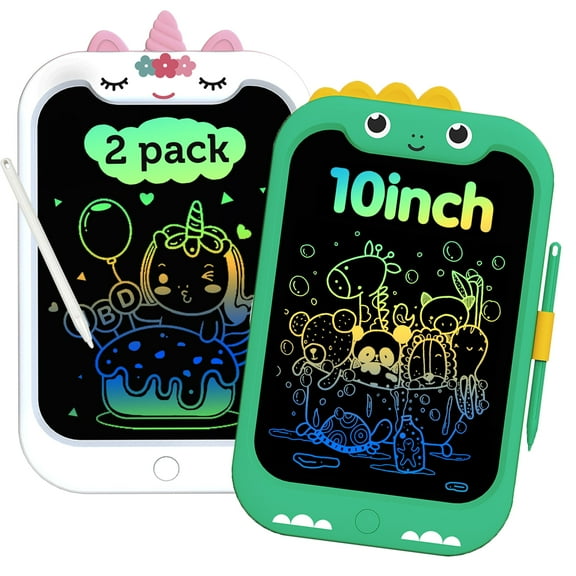 Art Set Drawing Board Doodle Glow LED Note Board, 7-Color Light Modes ...