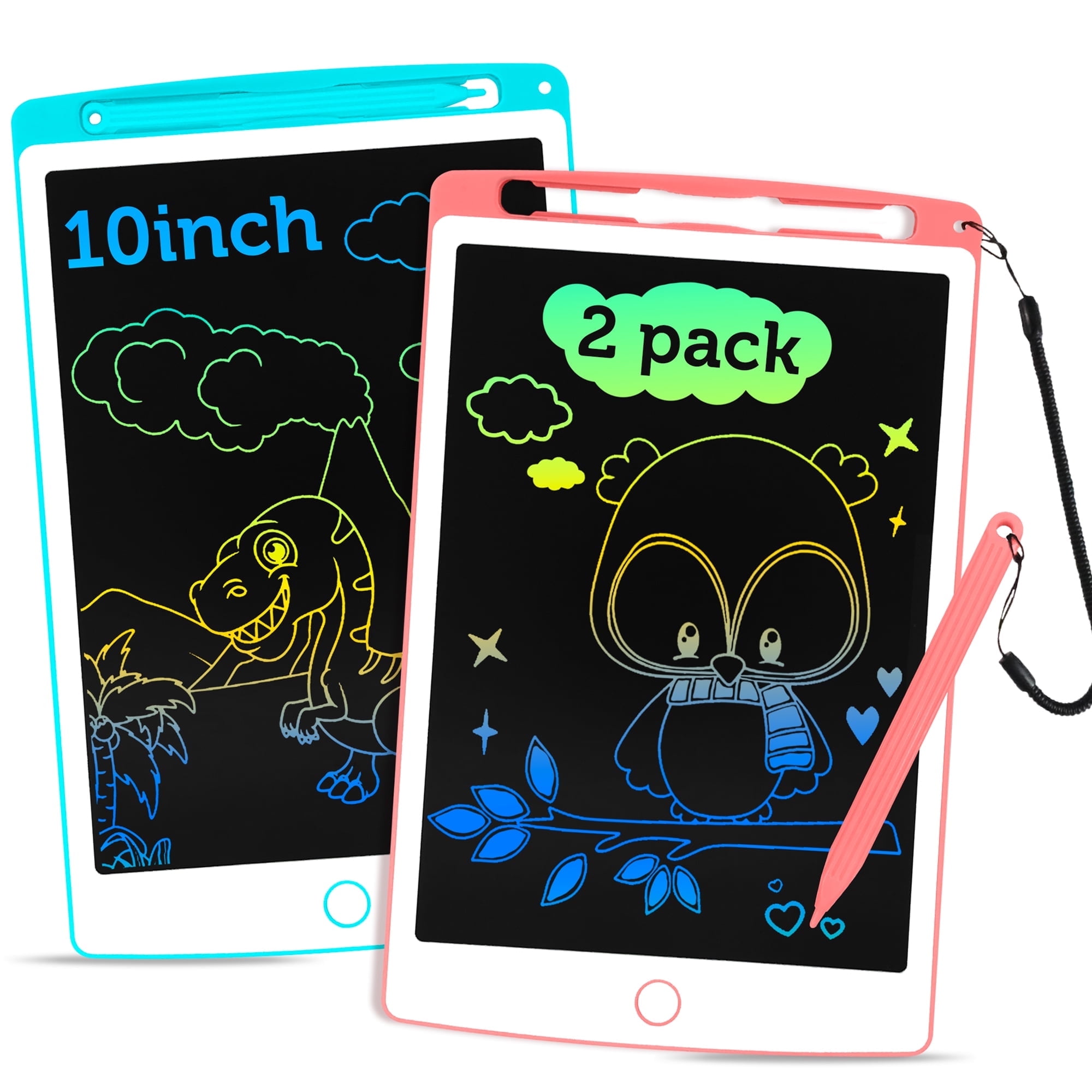 GKcity 10 Inch LCD Writing Tablet, Erasable Doodle Board, Educational ...