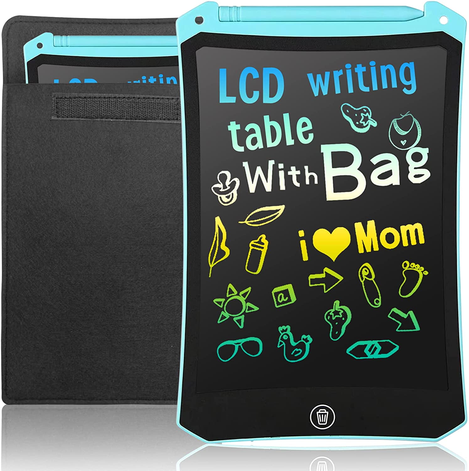 LCD Writing Tablet for Kids Doodle Board with Bag, Electronic Sketch ...