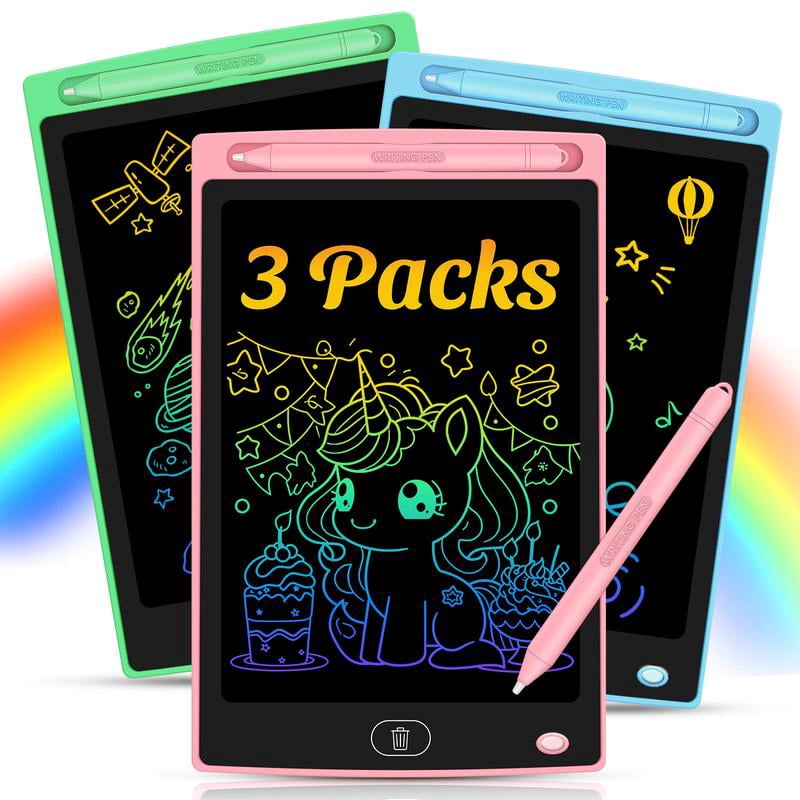 LCD Writing Tablet for Kids - Erasable and Reusable Toddler Doodle ...
