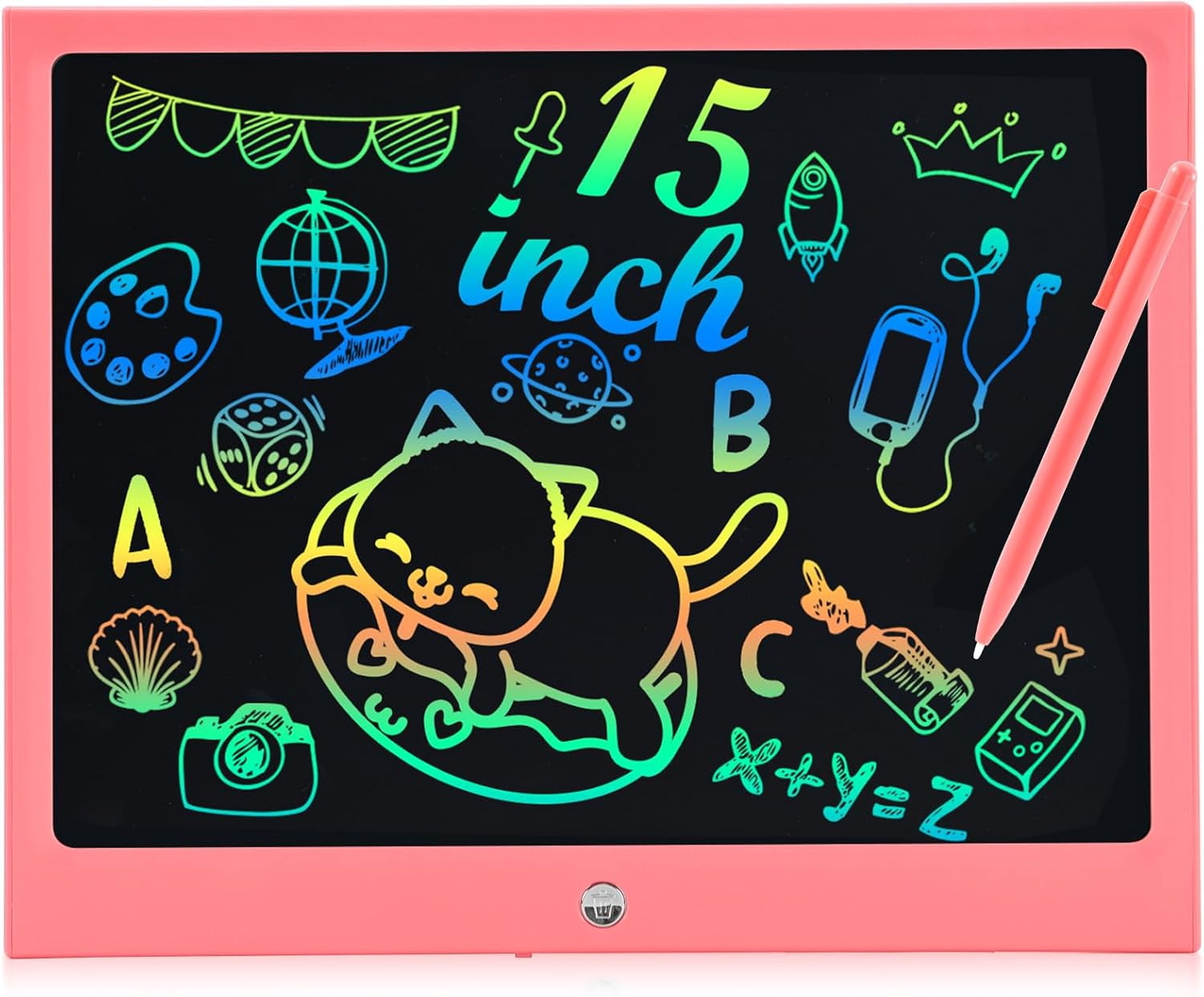LCD Writing Tablet for Kids Toddler Toys, 15 Inch Drawing Board, Doodle ...