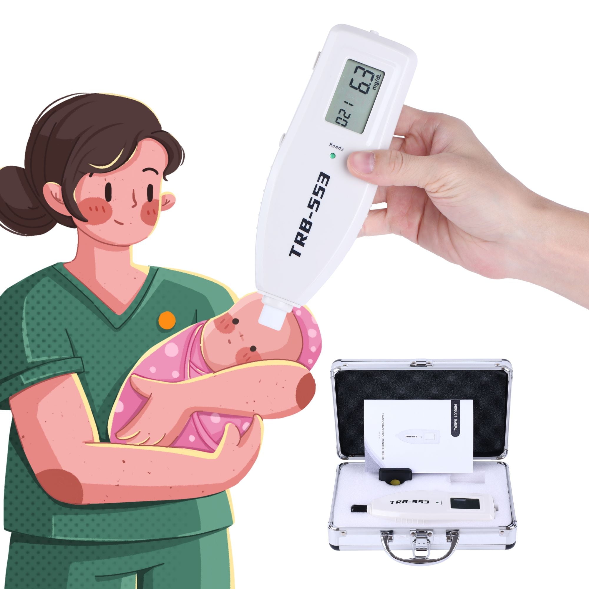 LCD bilirubin meter for newborn bilirubin analyzer for Adult - Walmart.com