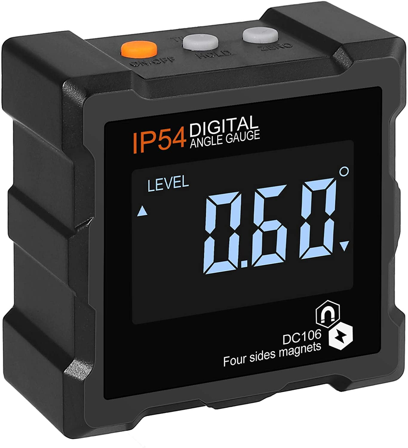 LCD digital inclinometer, 360 ° magnetic digital inclinometer ...