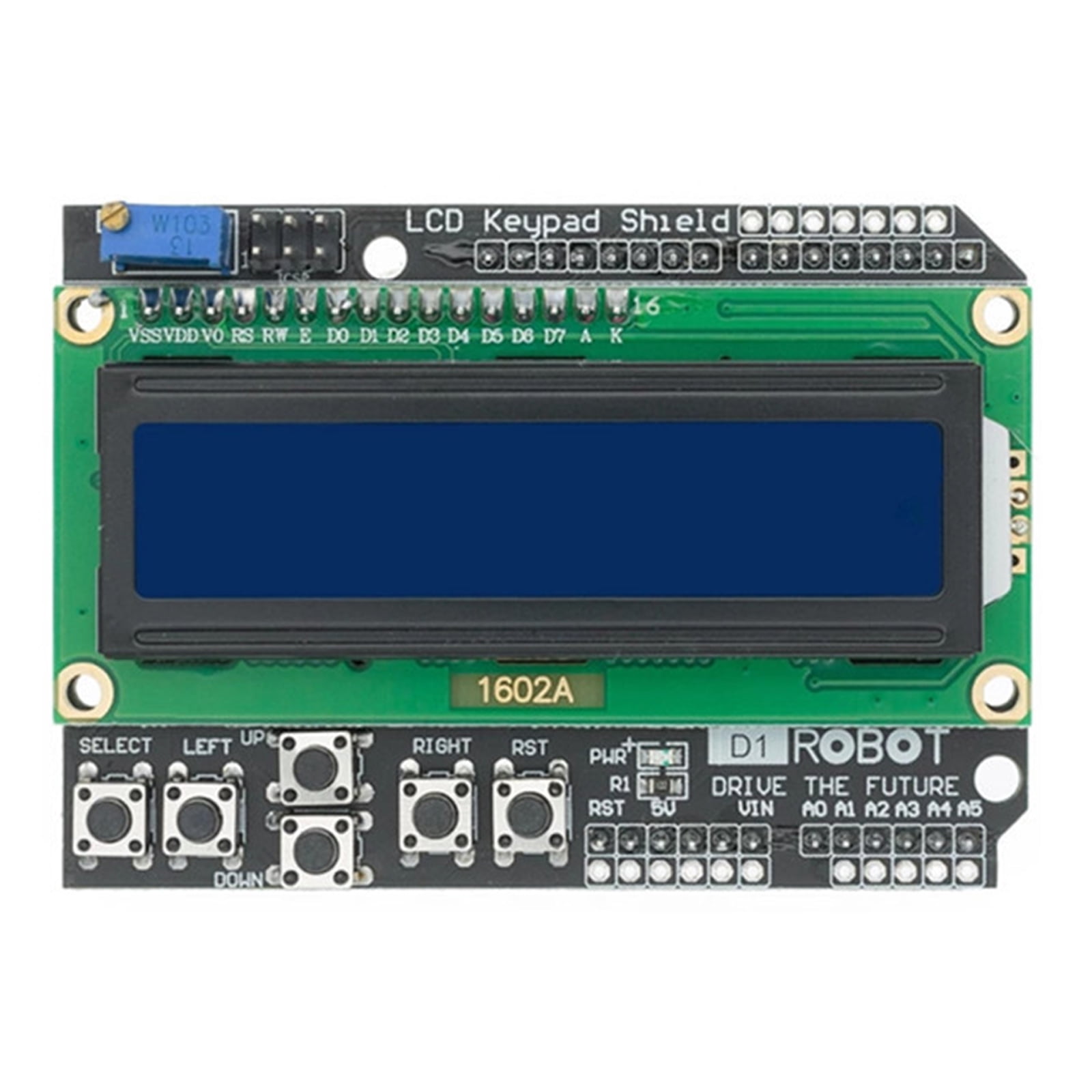 LCD1602 Input Output Expansion Board Seamlessly Connect To Microcontrollers Suitable for Various ...