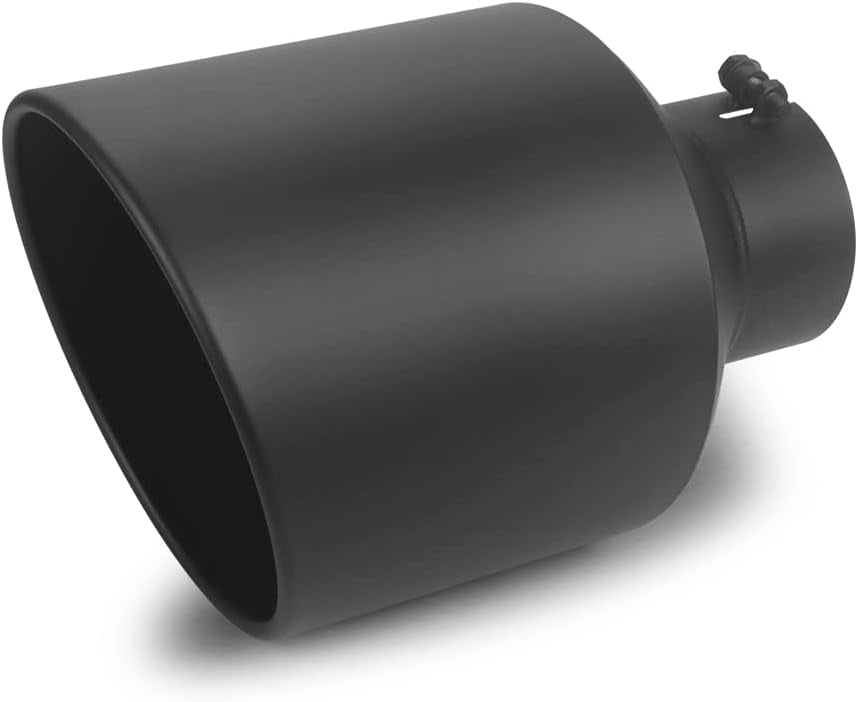 LCGP 5" Inlet 10" Outlet 15" Long Rolled End Angle Cut Bolt On Exhaust ...