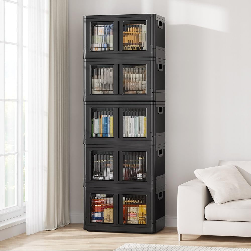 76QT Plastic Storage Bins With Lids 19Gal Stackable Storage Boxes With ...