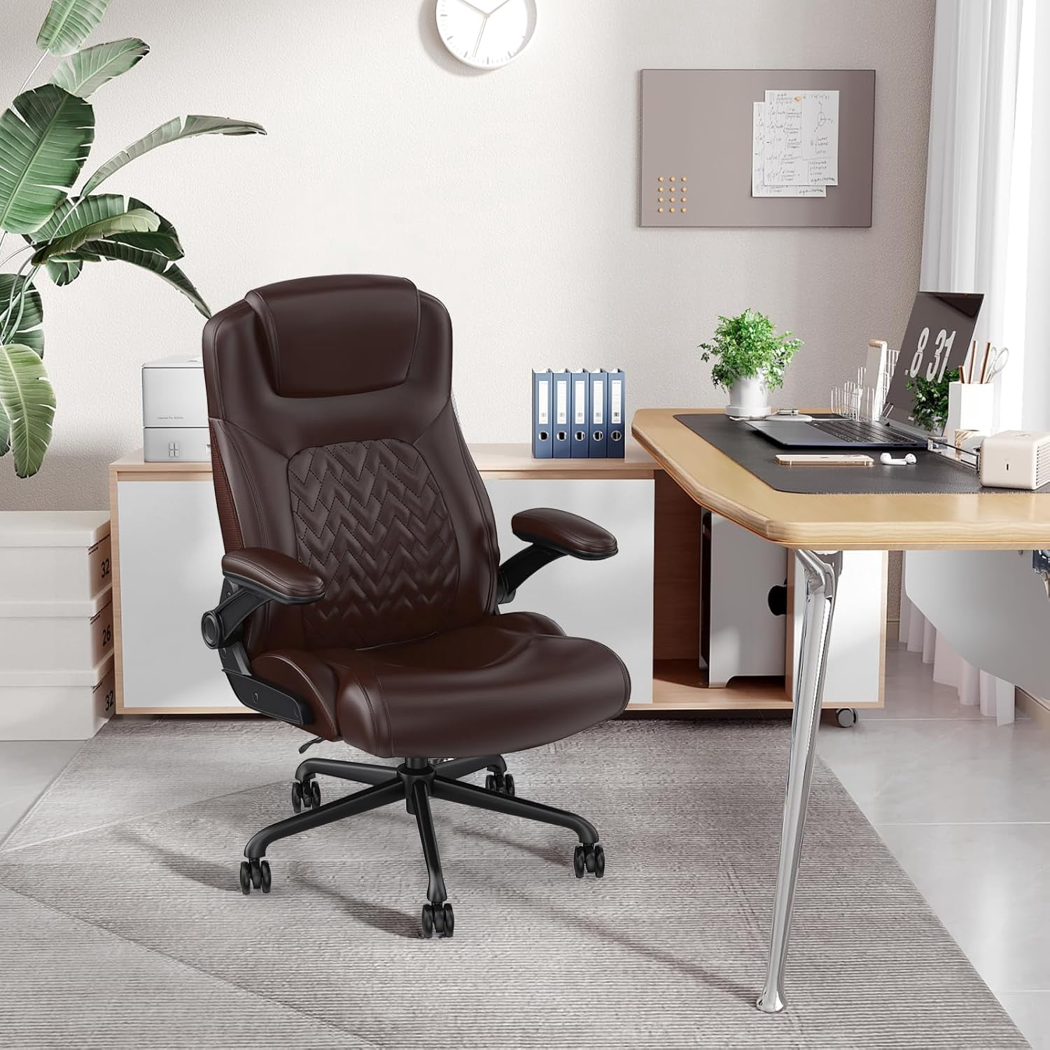 LCKOSAE Ergonomic Executive Chair for Big & Tall - 500lbs Capacity with ...