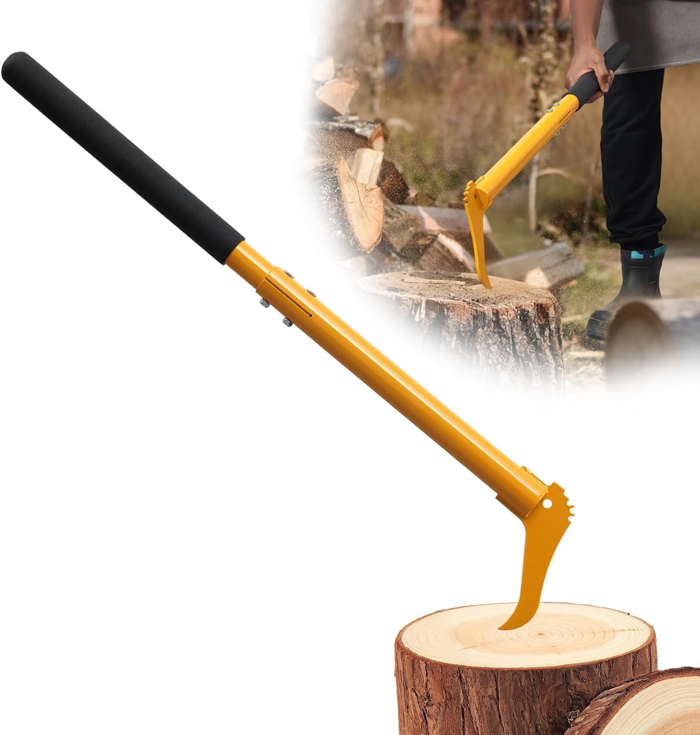 LCOKEIY Hookaroon 29 inch, Manganese Steel Pickaroon with Anti-Slip ...