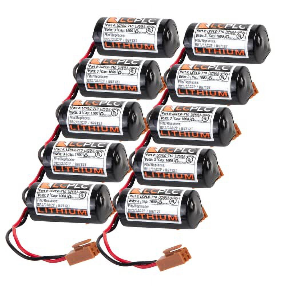 LCPLC-710 PLC Replacement Batteries - 3V Lithium Manganese Dioxide Batteries for B9712T, A98L ...