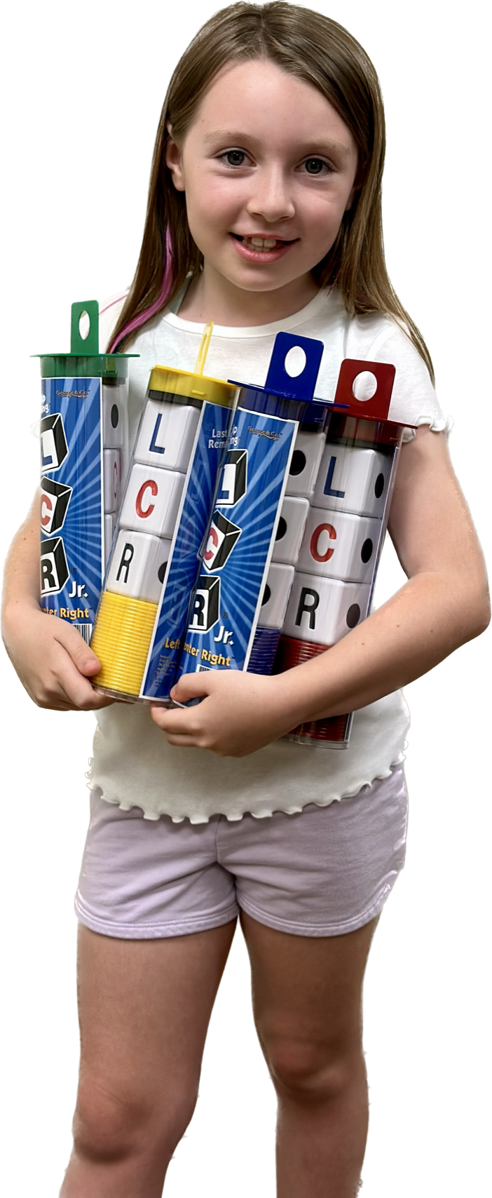 LCR Left Center Right Dice Game - Junior Size (One Game - Color RED ...