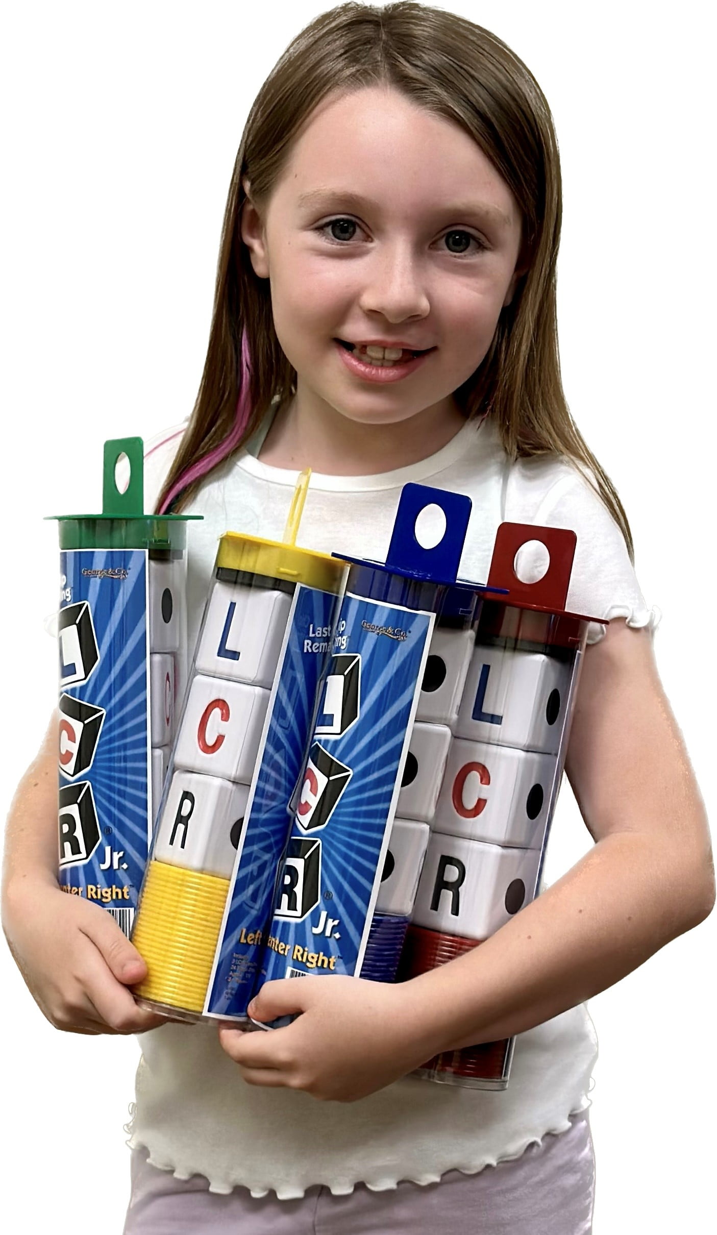 LCR Left Center Right Dice Game - Junior Size (One Game - Color RED ...