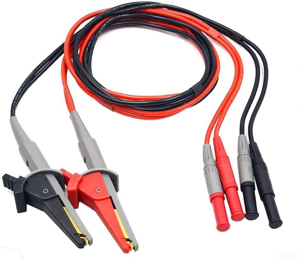 LCR Meter Test Leads Terminal, Kelvin Clips Cable Wires, To 4Mm Safety ...