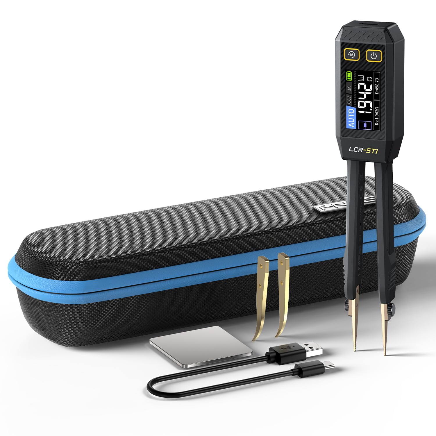 LCR-ST1 10KHz LCR Meter Tweezer, Mini Smart SMD Tester, ESR Meter ...