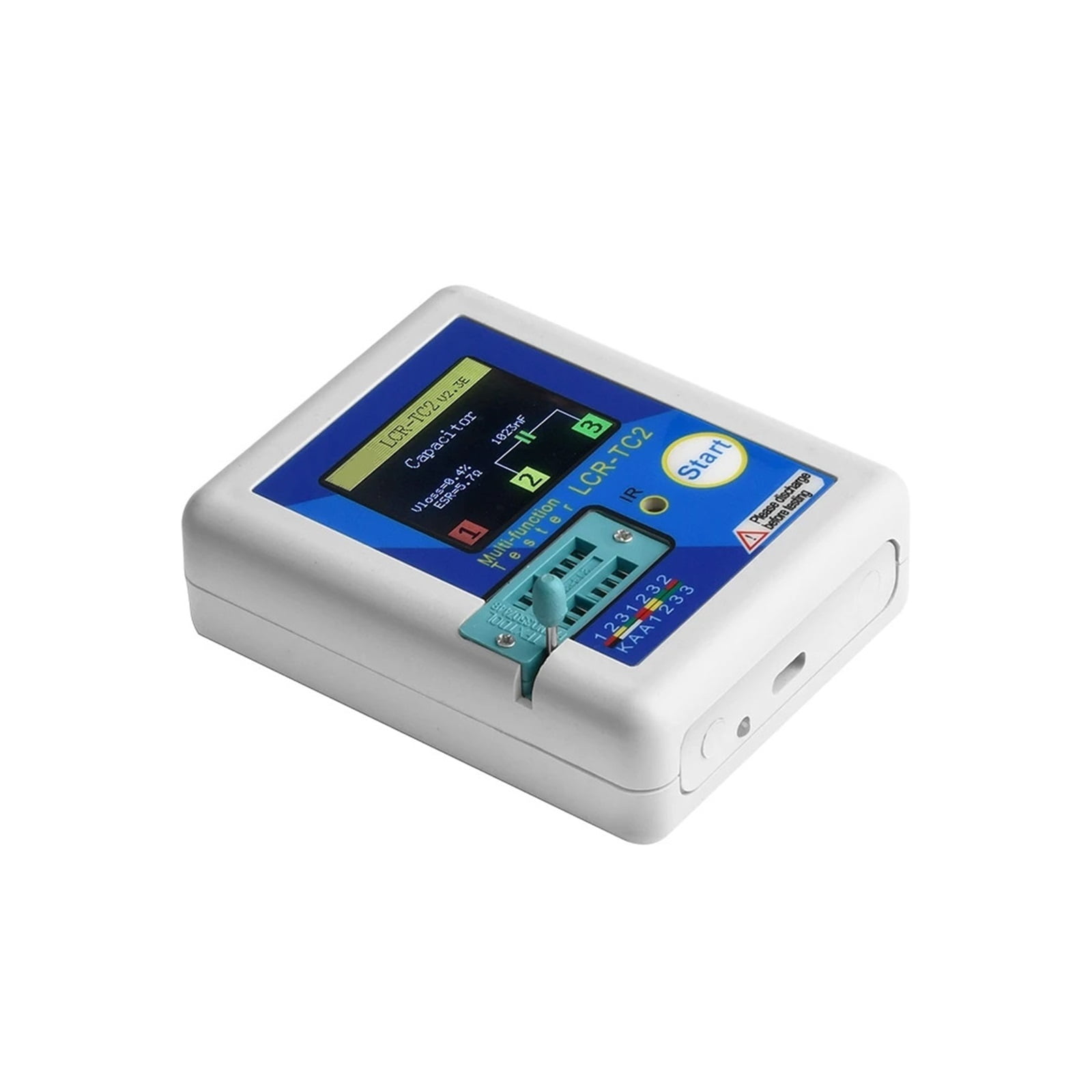 LCR-TC2 Transistor Tester Multimeter Colorful Display For Diode Triode ...