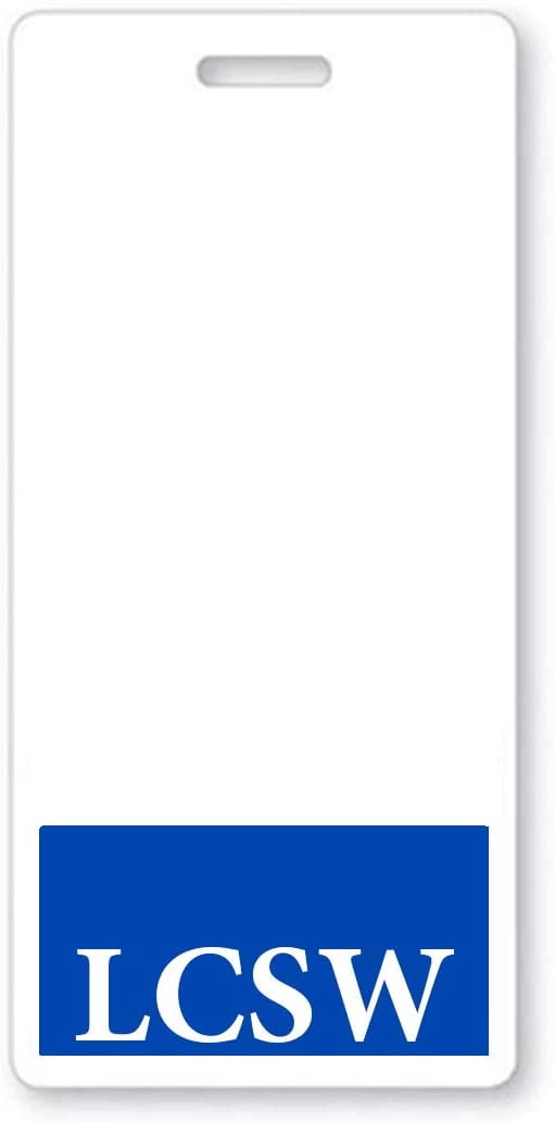 LCSW Badge Buddy - Heavy Duty Vertical Badge Buddies for Social Workers ...