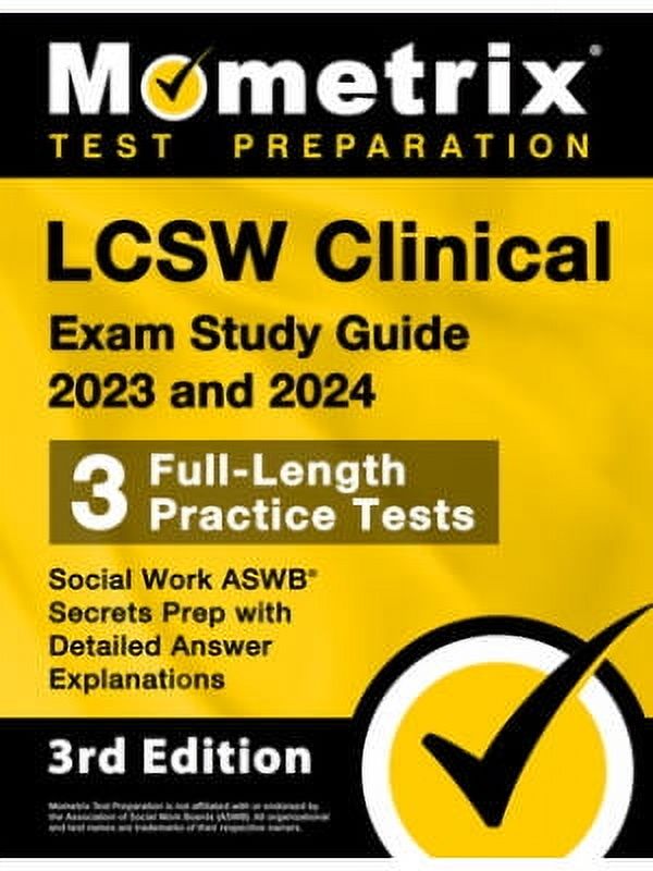 LCSW Clinical Exam Study Guide 2023 and 2024 - 3 Full-Length Practice ...